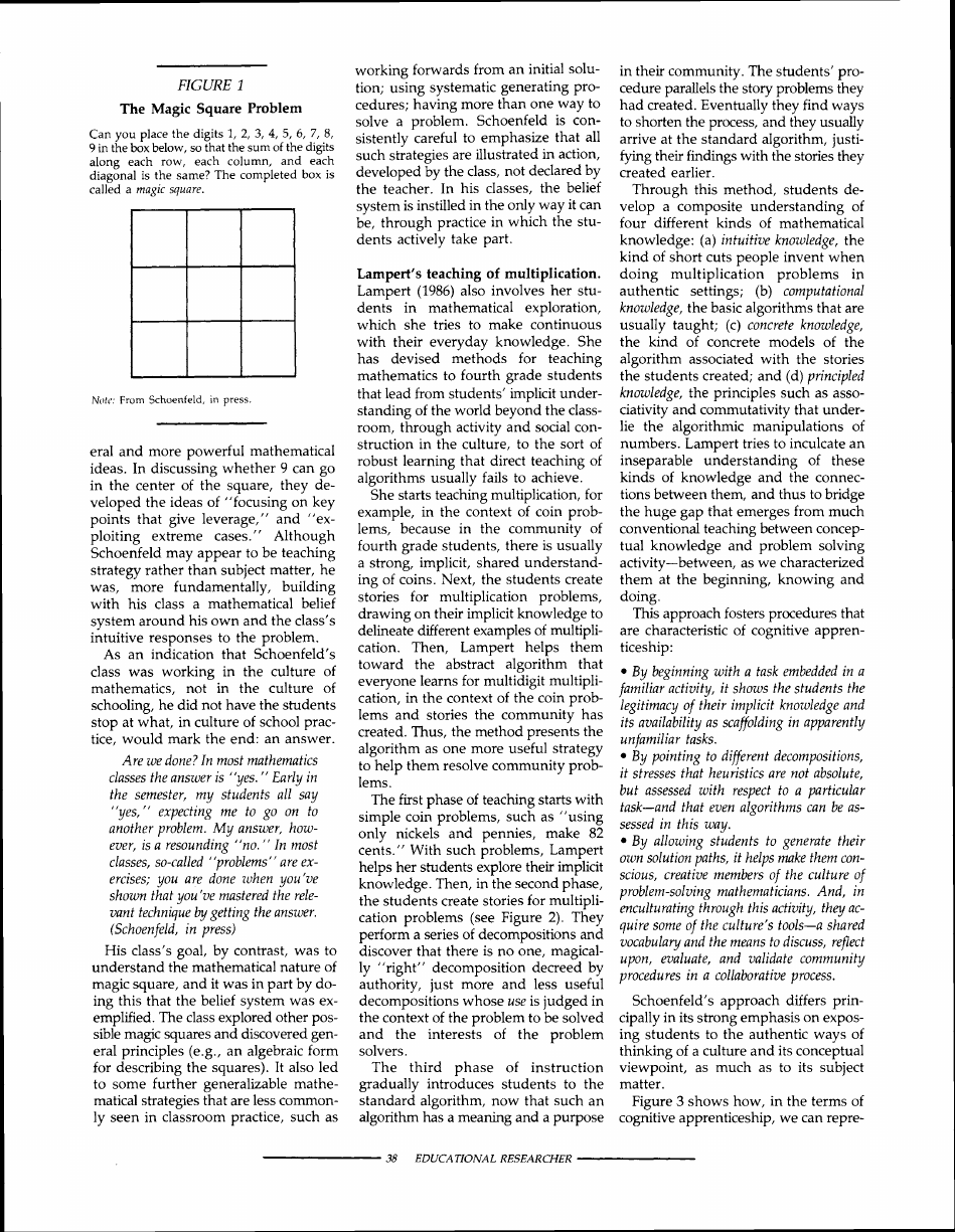 Situated Cognition and the Culture of Learning - John Seely Brown ... Situated Cognition and the Culture of Learning - John Seely Brown ...