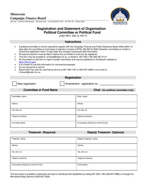 minnesota political contribution form