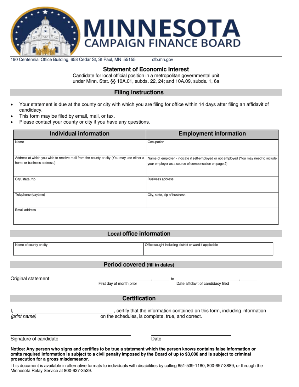 minnesota-statement-of-economic-interest-candidate-for-local-official
