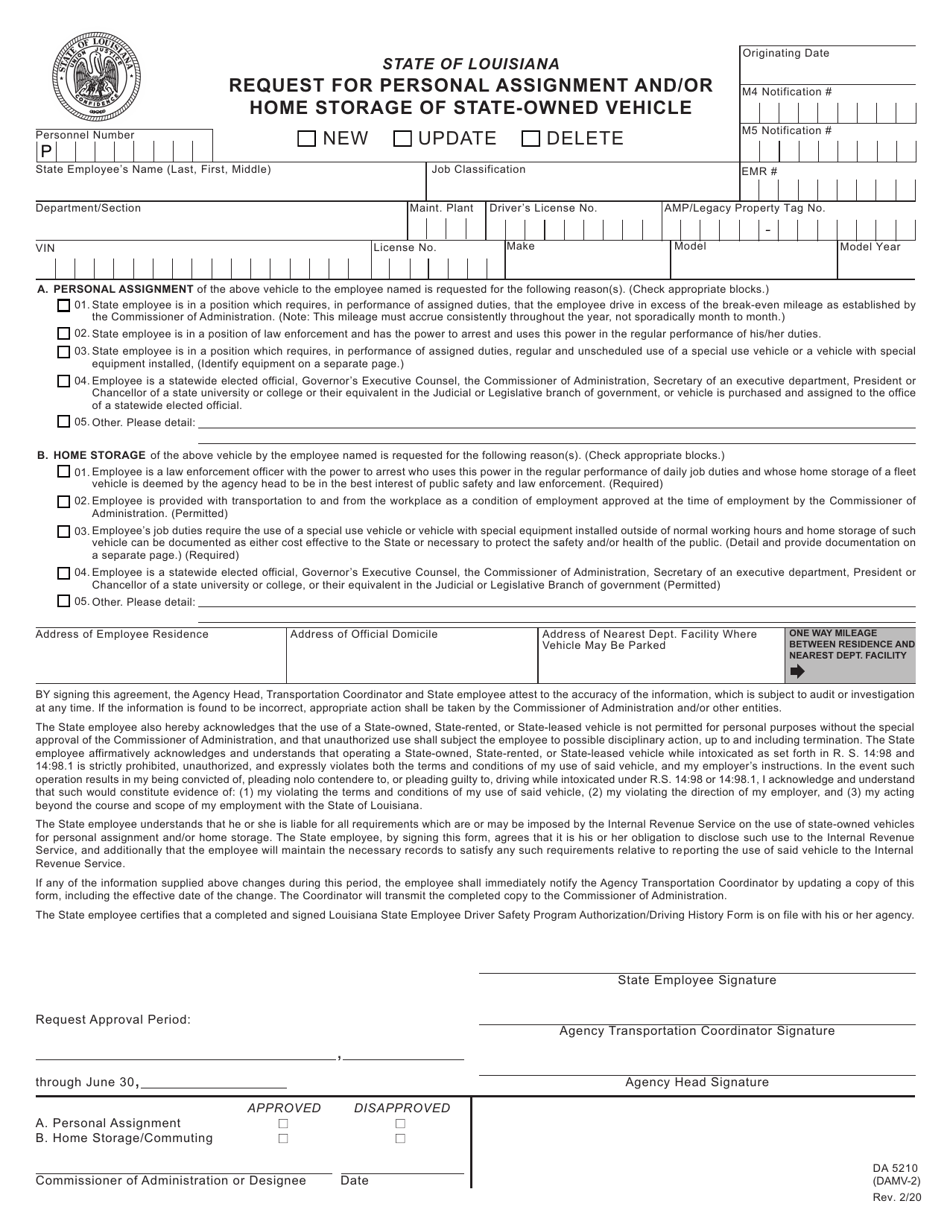 Form MV2 - Fill Out, Sign Online and Download Fillable PDF, Louisiana ...