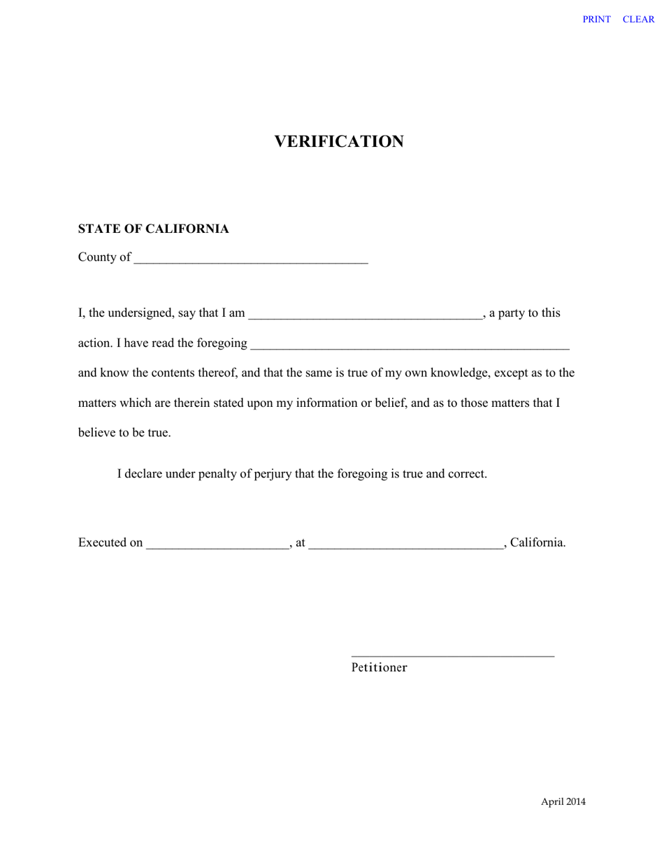 California Verification Fill Out Sign Online And Download PDF california-verification-fill-out-sign-online-and-download-pdf