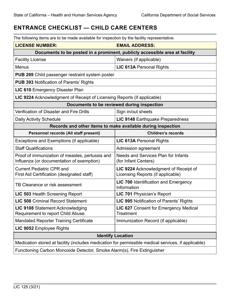 Form LIC125 Fill Out Sign Online And Download Fillable PDF form-lic125-fill-out-sign-online-and-download-fillable-pdf