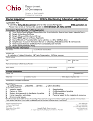 Ohio Nurse Continuing Education Application Form Download Fillable PDF ...