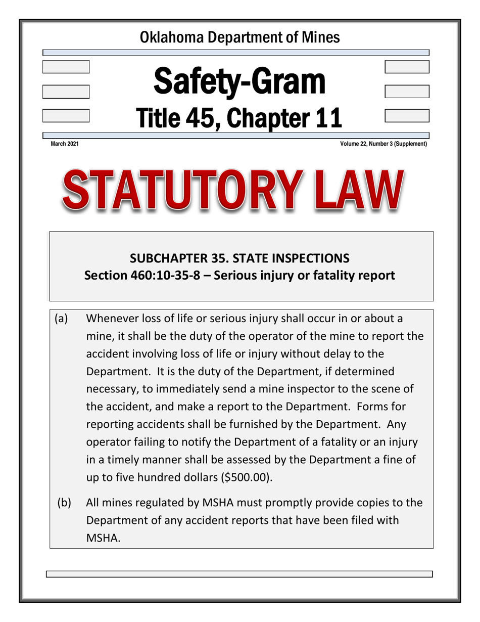 Oklahoma State Inspections Download Printable PDF | Templateroller