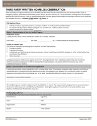 Georgia (United States) Chronic Homelessness Third Party Certification ...