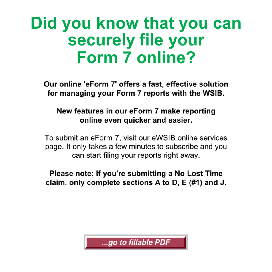 Form 7 (0007A) - Fill Out, Sign Online and Download Fillable PDF ...