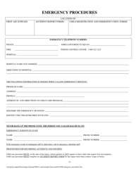 New Hampshire Emergency Procedures - Fill Out, Sign Online and Download ...