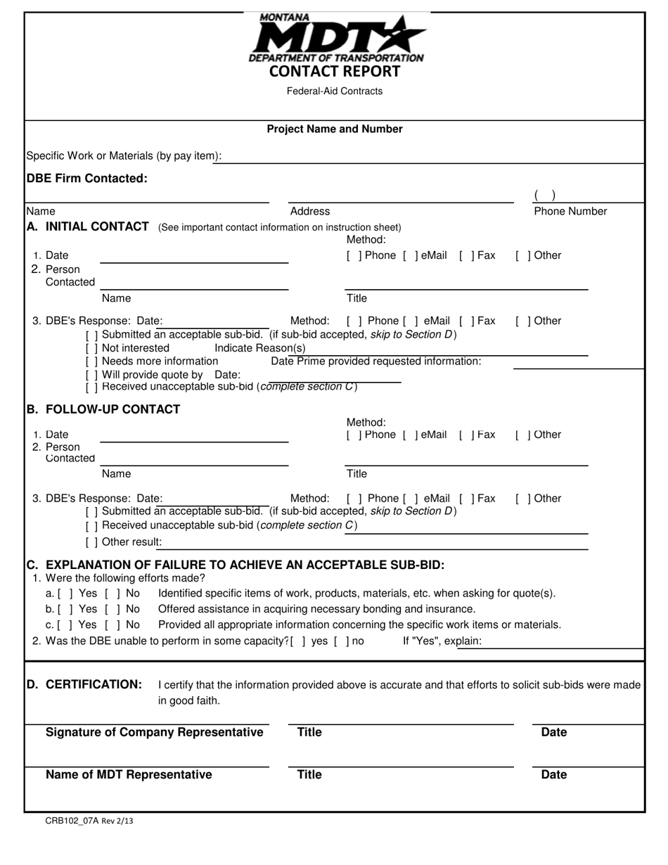 Form CRB102_07A - Fill Out, Sign Online and Download Printable PDF ...