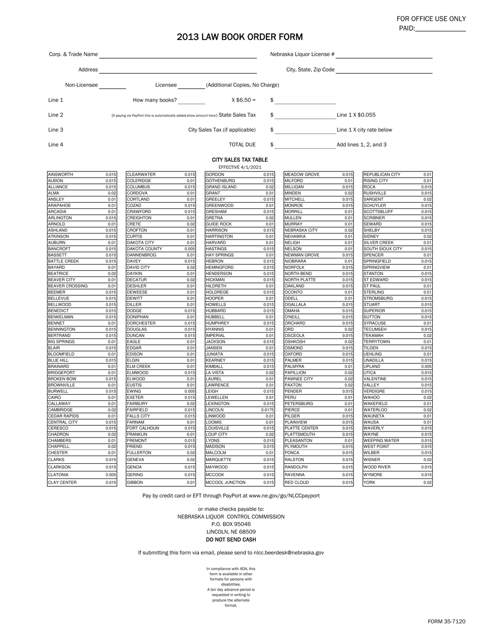 Form 35-7120 - Fill Out, Sign Online and Download Printable PDF ...