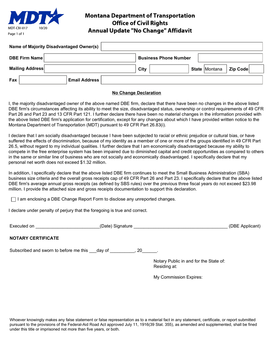 Form MDT-CIV-017 - Fill Out, Sign Online and Download Fillable PDF ...