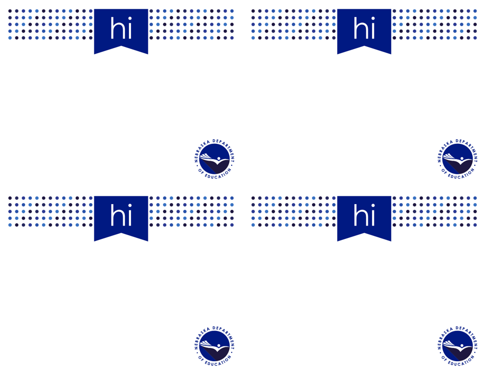 Nebraska "hi" Card - Fill Out, Sign Online and Download PDF ...