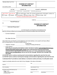Form DC3:02 - Fill Out, Sign Online and Download Fillable PDF, Nebraska ...
