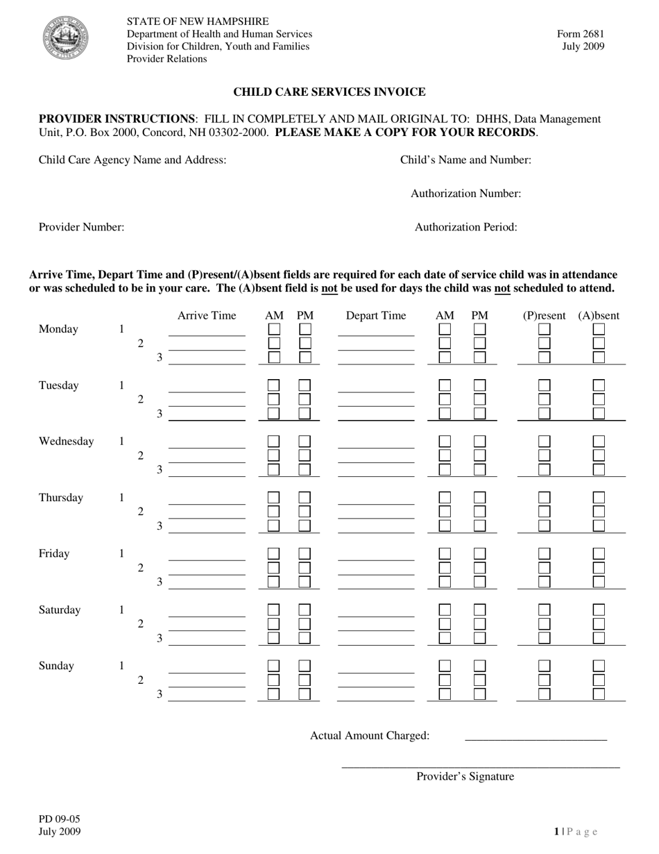 Form 2681 - Fill Out, Sign Online and Download Printable PDF, New ...