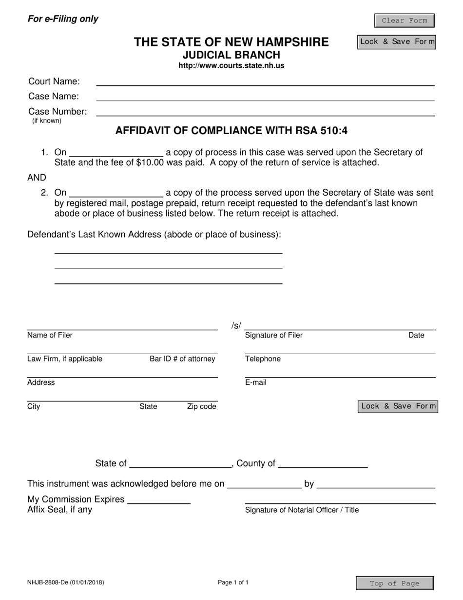 Form NHJB-2808-DE - Fill Out, Sign Online and Download Fillable PDF ...