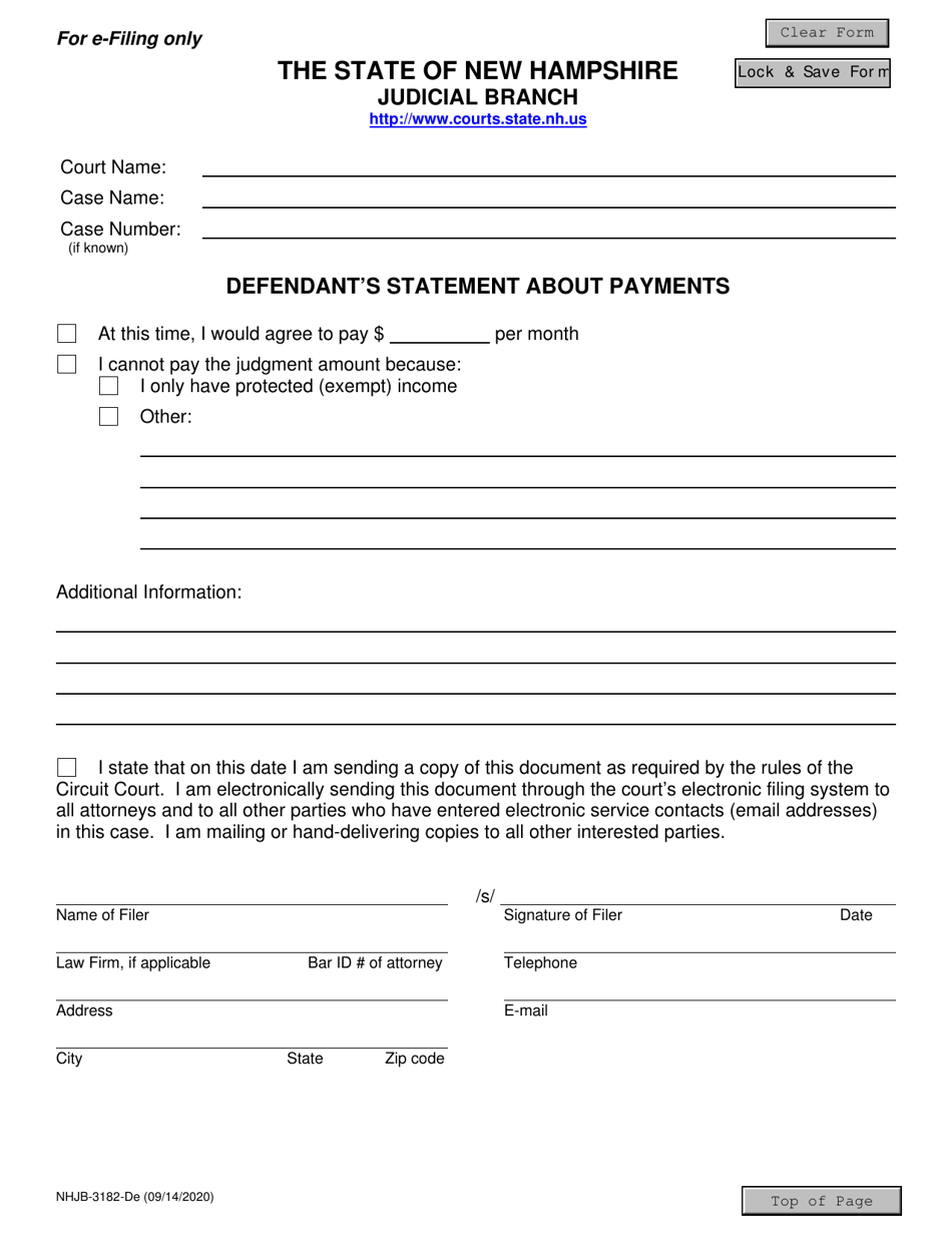 Form NHJB-3182-DE - Fill Out, Sign Online and Download Fillable PDF ...