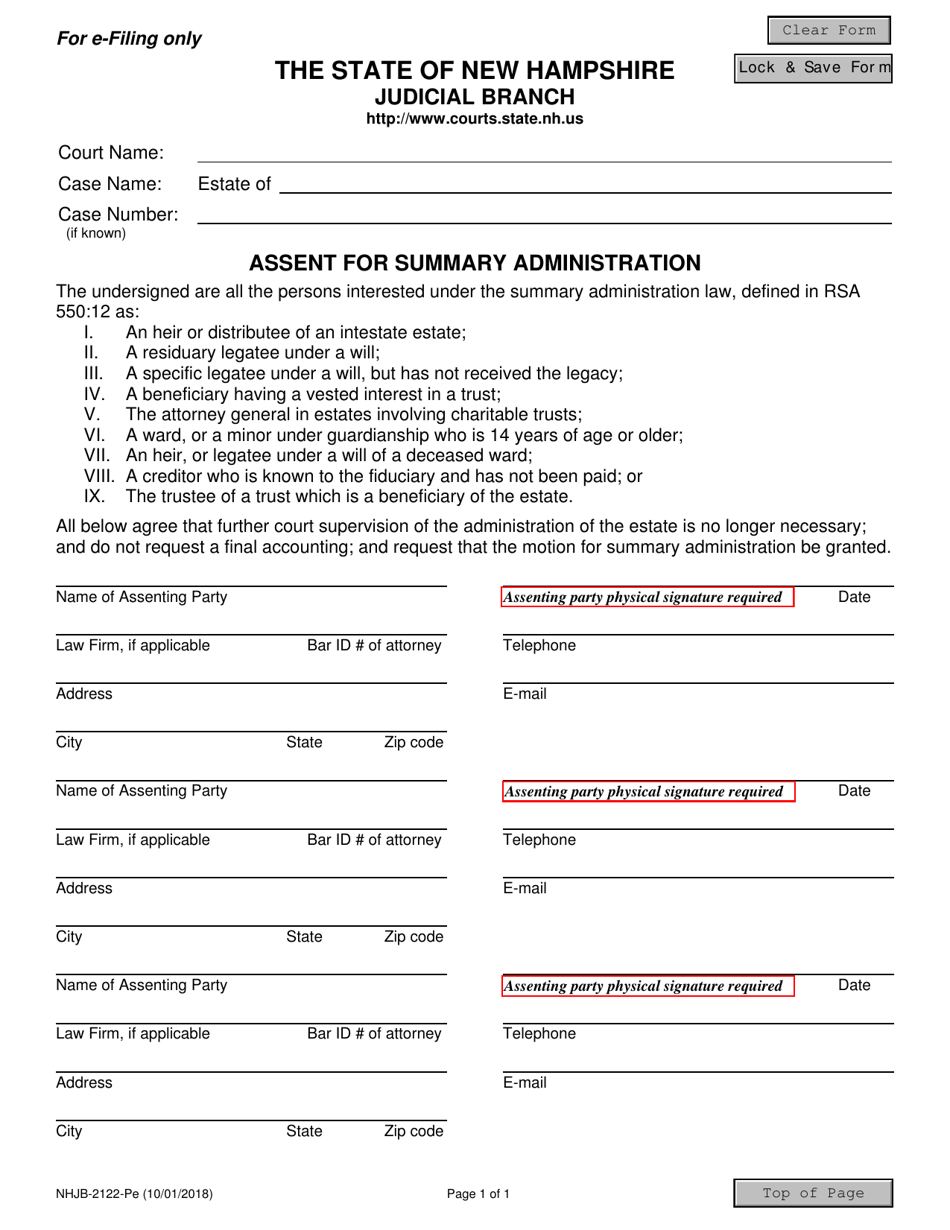 Form NHJB-2122-PE - Fill Out, Sign Online and Download Fillable PDF ... Form NHJB-2122-PE - Fill Out, Sign Online and Download Fillable PDF ...