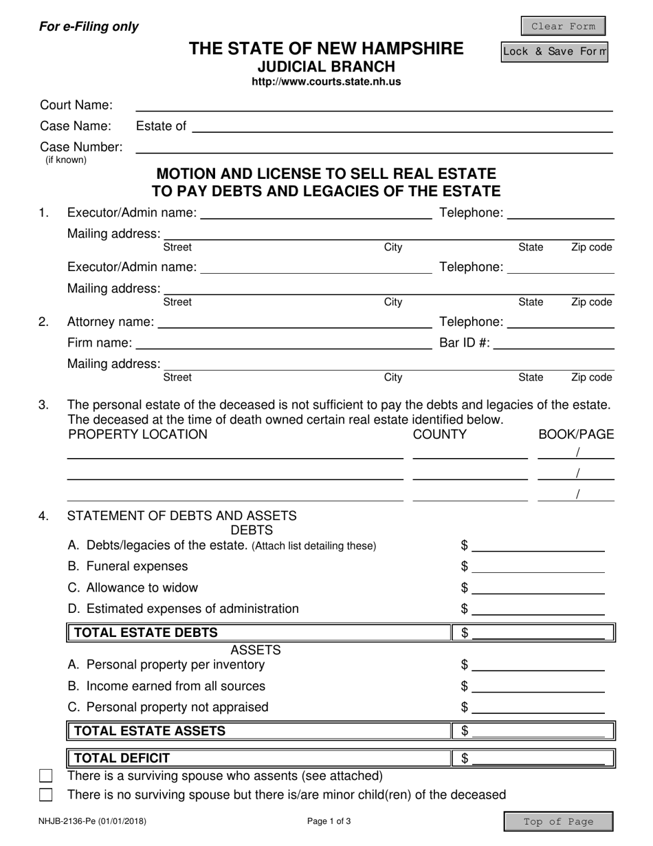 Form NHJB-2136-PE - Fill Out, Sign Online and Download Fillable PDF ...