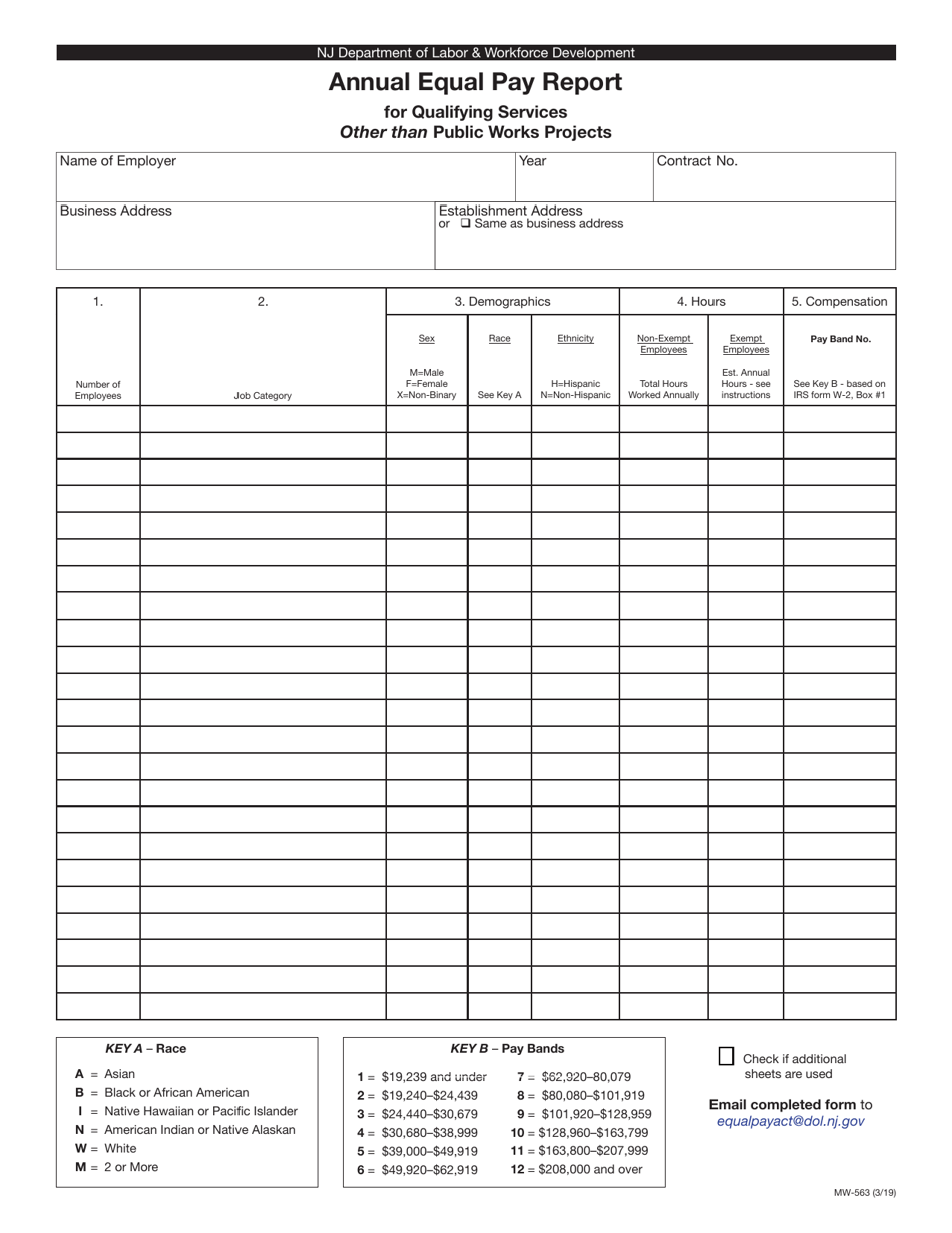Form MW-563 - Fill Out, Sign Online and Download Fillable PDF, New ...