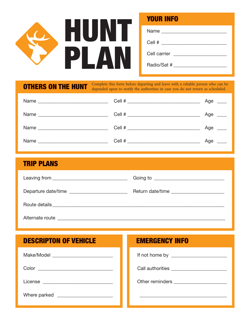New Mexico Hunt Plan - Fill Out, Sign Online and Download PDF ...