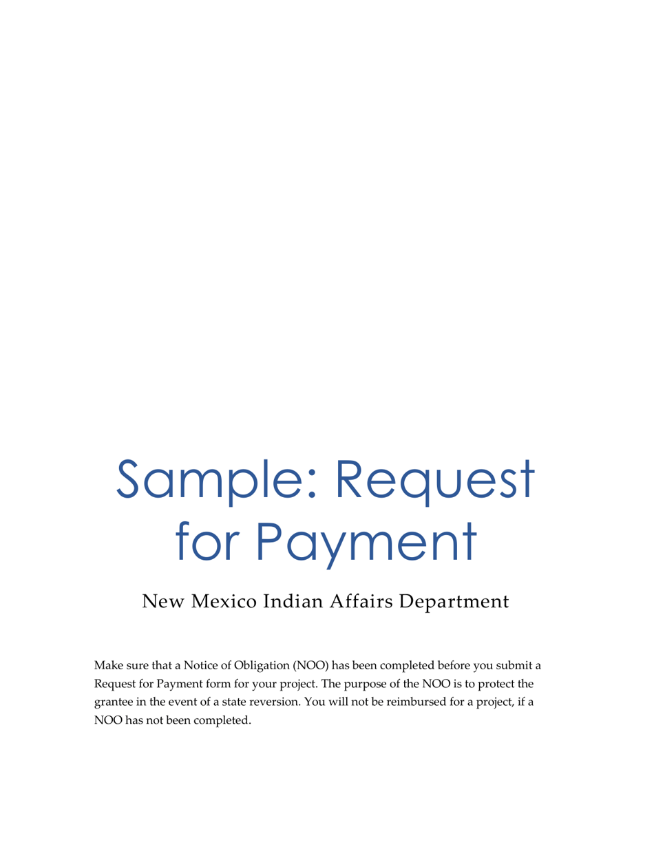 New Mexico Request for Payment - Fill Out, Sign Online and Download PDF ...