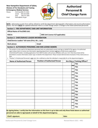 New Hampshire Authorized Personnel & Chief Change Form - Fill Out, Sign ...