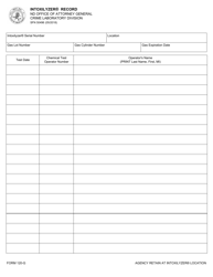 Form 120-G (SFN50496) Download Fillable PDF or Fill Online Intoxilyzer ...
