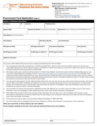 New York Procurement Card Application - Fill Out, Sign Online and ...