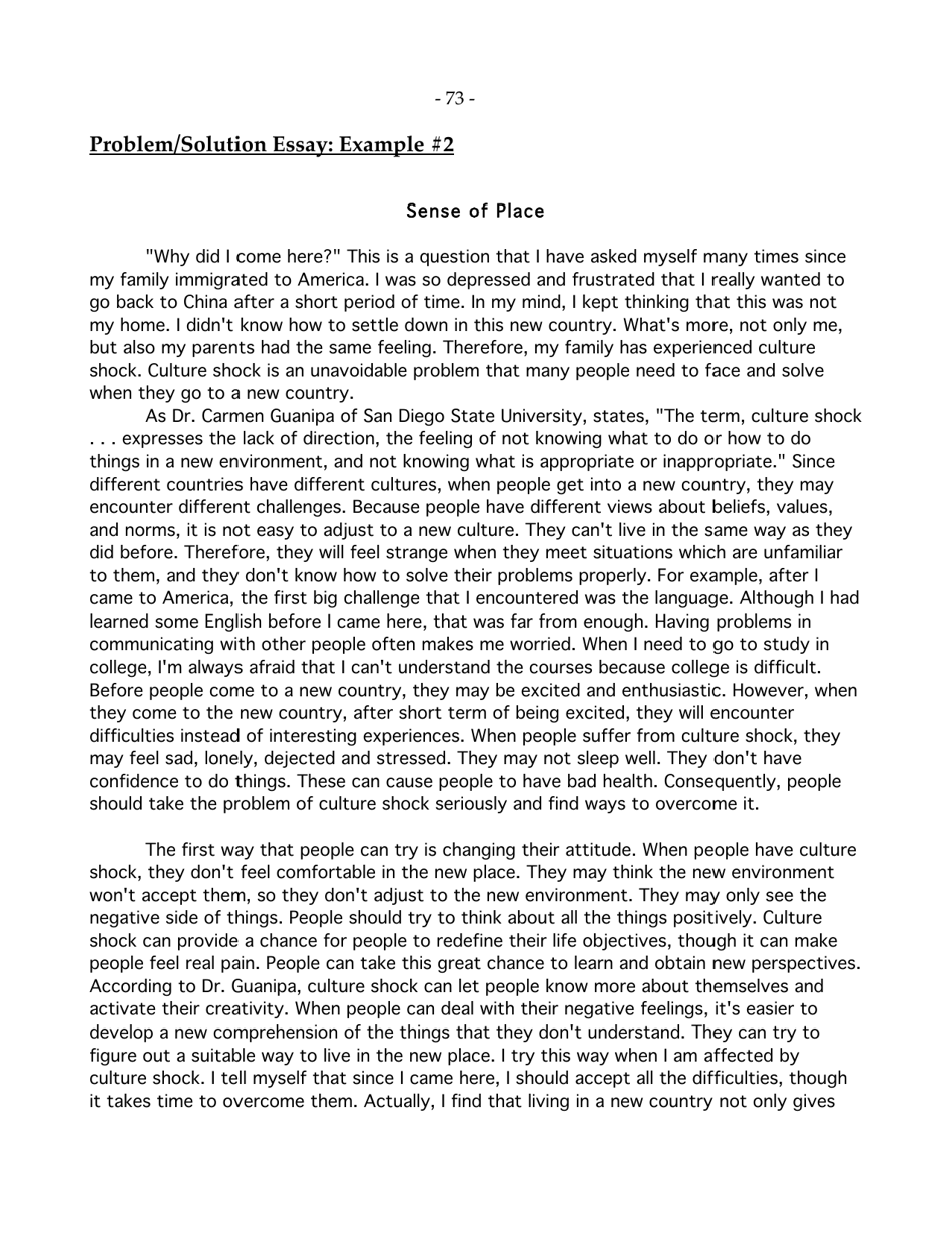Problem/Solution Essay - Portland Community College Download Printable ...