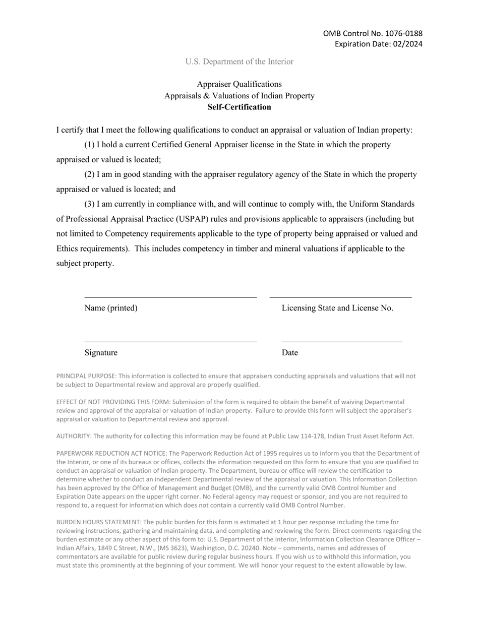 Self-certification Appraiser Qualifications - Fill Out, Sign Online and ...