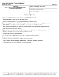 Form CEM-0606 Download Fillable PDF or Fill Online Construction Safety Checklists California ...
