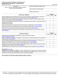Form CEM-0606 Download Fillable PDF or Fill Online Construction Safety ...