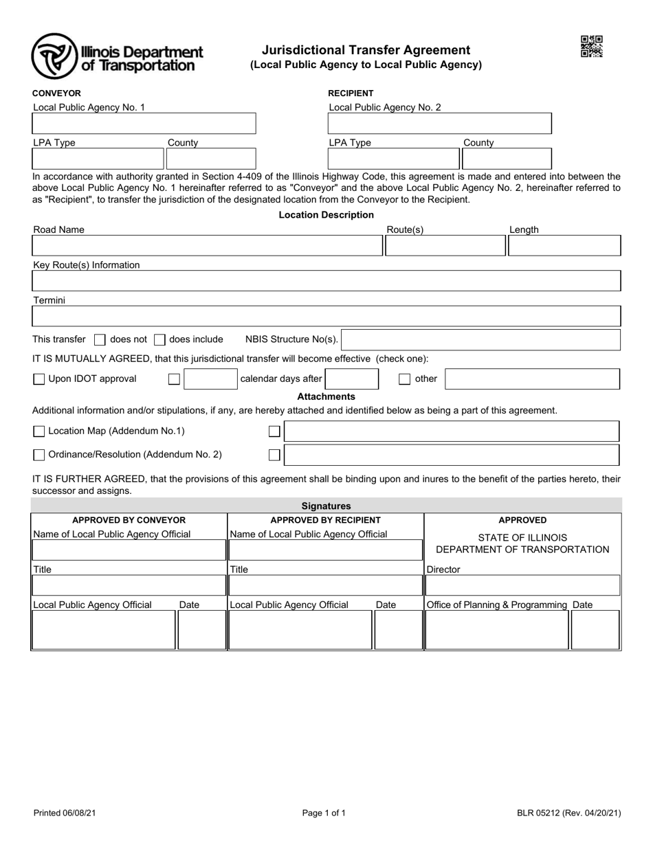 Form BLR05212 Download Fillable PDF or Fill Online Jurisdictional ...