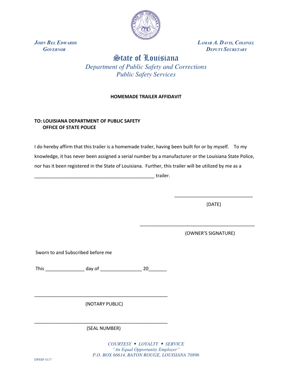 Form DSSP4117 - Fill Out, Sign Online and Download Fillable PDF ...