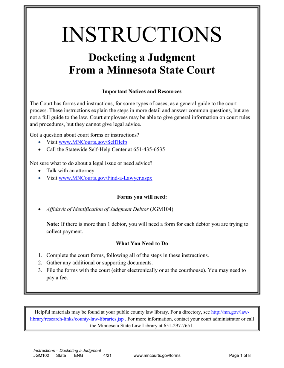 Form JGM102 - Fill Out, Sign Online and Download Printable PDF ...