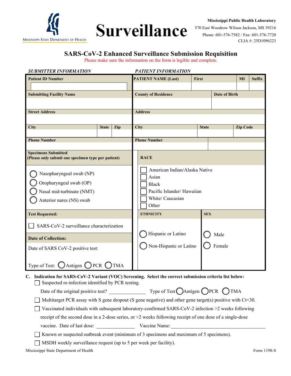 Form 1198-S - Fill Out, Sign Online and Download Fillable PDF ...