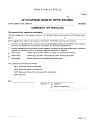 Form P21 - Fill Out, Sign Online and Download Fillable PDF, British ...