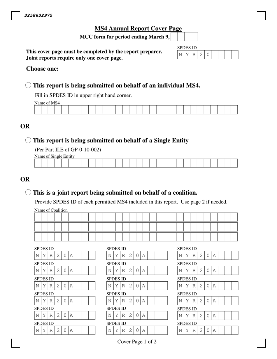 New York Ms4 Municipal Compliance Certification and Annual Report Form - Fill Out, Sign Online ...