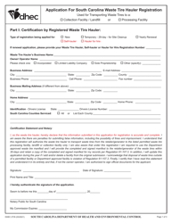 DHEC Form 2735 - Fill Out, Sign Online and Download Fillable PDF, South ...