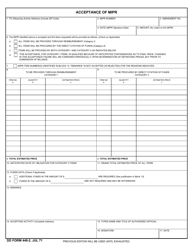 DD Form 448-2 Download Fillable PDF or Fill Online Acceptance of Mipr ...