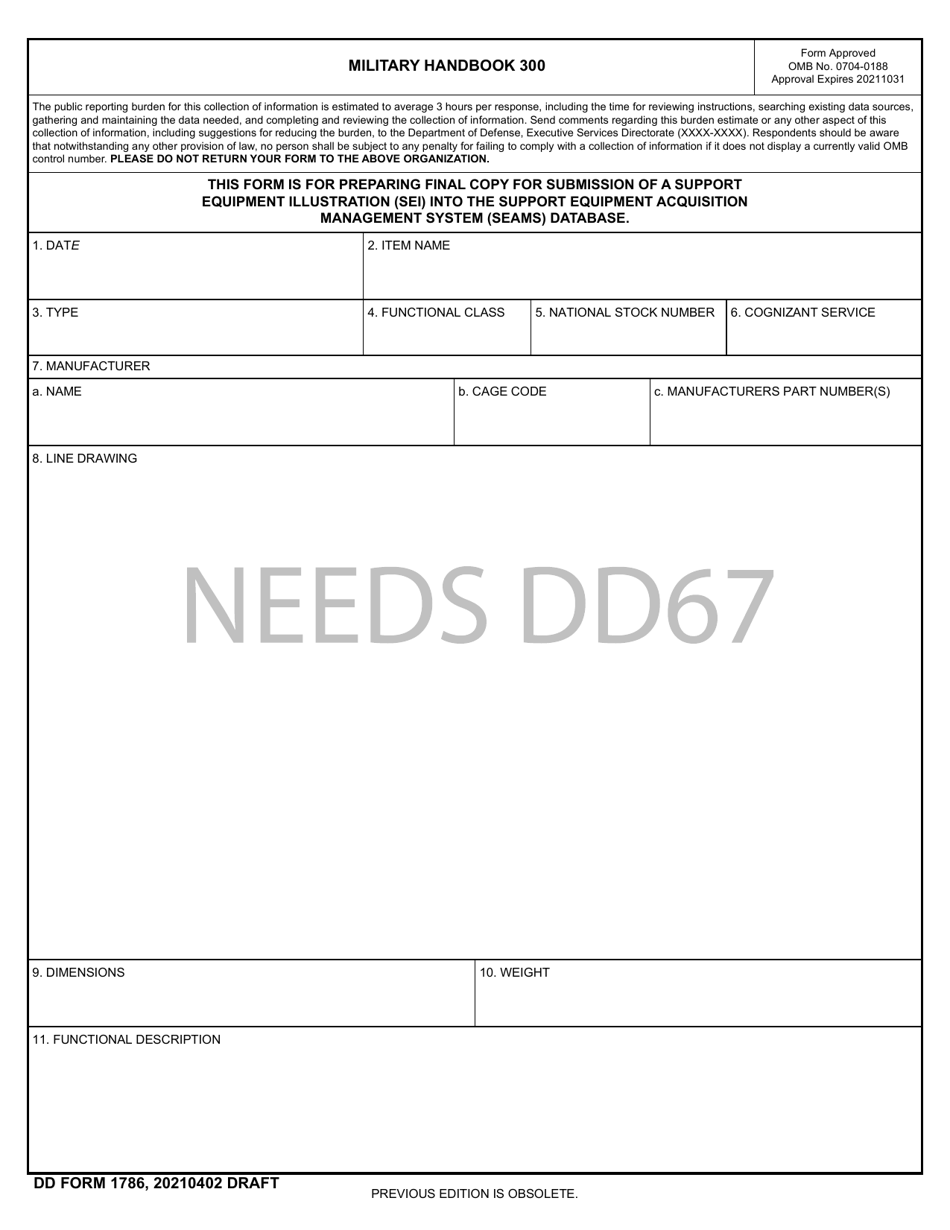 DD Form 1786 - Fill Out, Sign Online and Download Fillable PDF ...