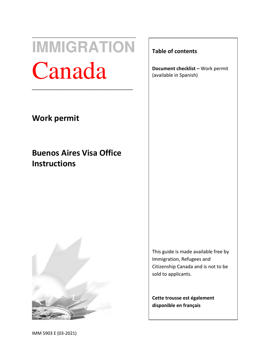 Form IMM5903 - Fill Out, Sign Online and Download Printable PDF, Canada ...