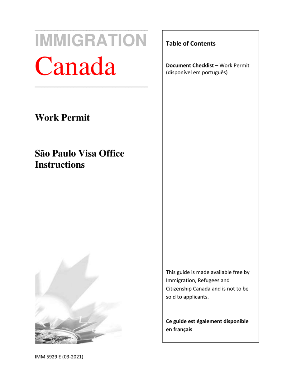 Form IMM5929 - Fill Out, Sign Online and Download Printable PDF, Canada ...