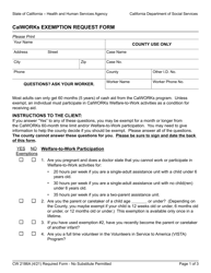 Form CW2217 - Fill Out, Sign Online and Download Fillable PDF ...