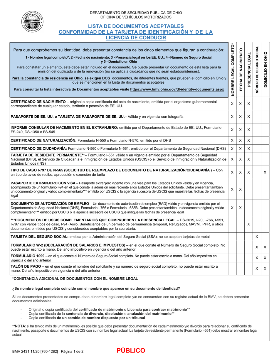 Formulario BMV2431 - Fill Out, Sign Online and Download Printable PDF ...