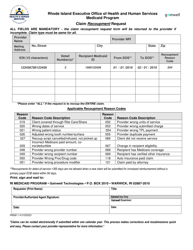Rhode Island Executive Office of Health and Human Services Forms PDF ...