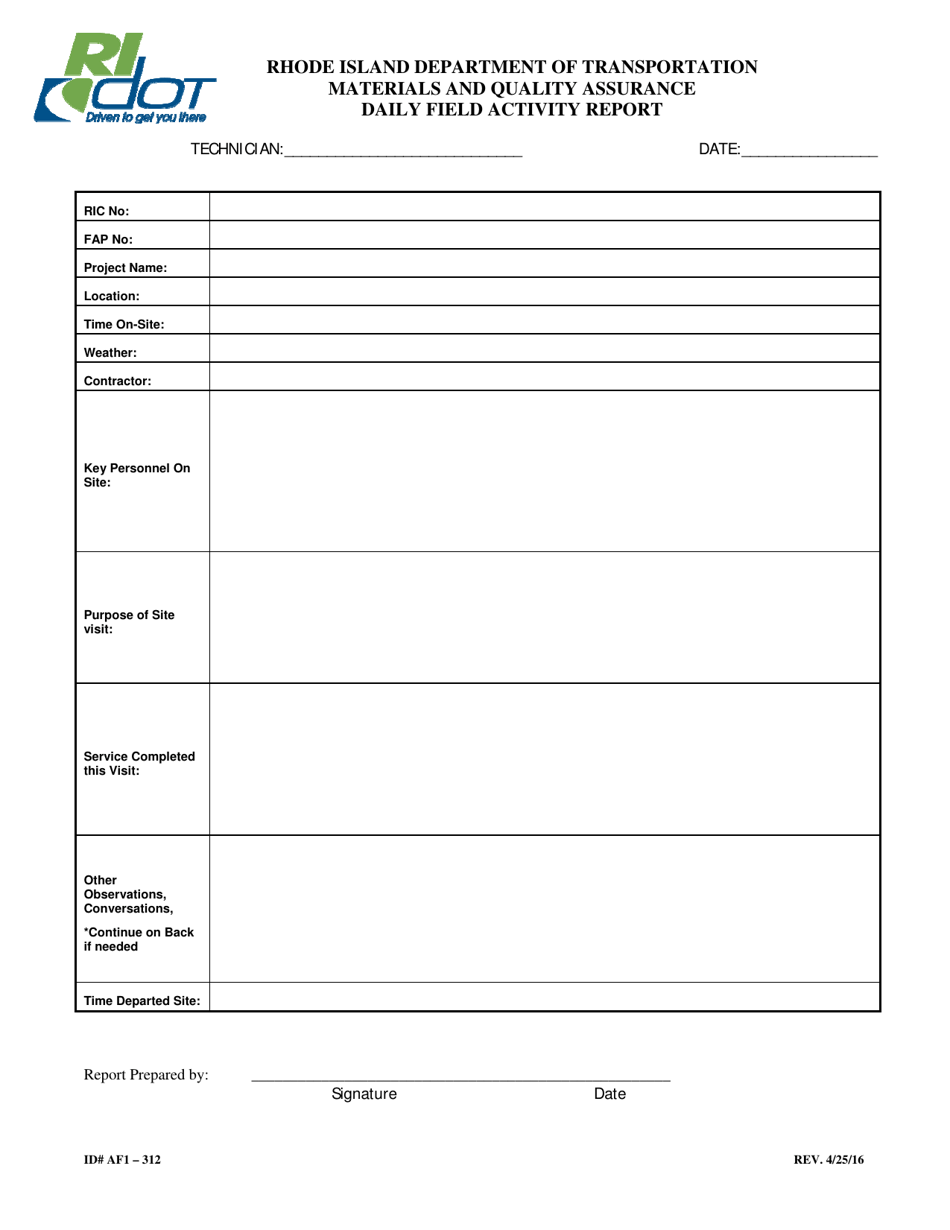 Form 312-AF1 - Fill Out, Sign Online and Download Fillable PDF, Rhode ...