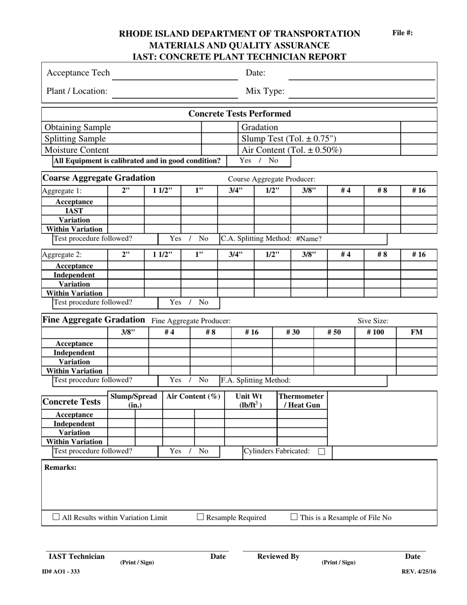Form AO1-333 - Fill Out, Sign Online and Download Printable PDF, Rhode ...