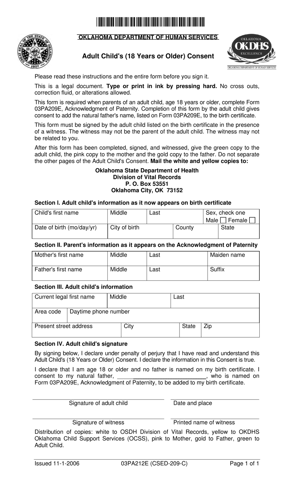 Form 03PA212E - Fill Out, Sign Online and Download Fillable PDF ...
