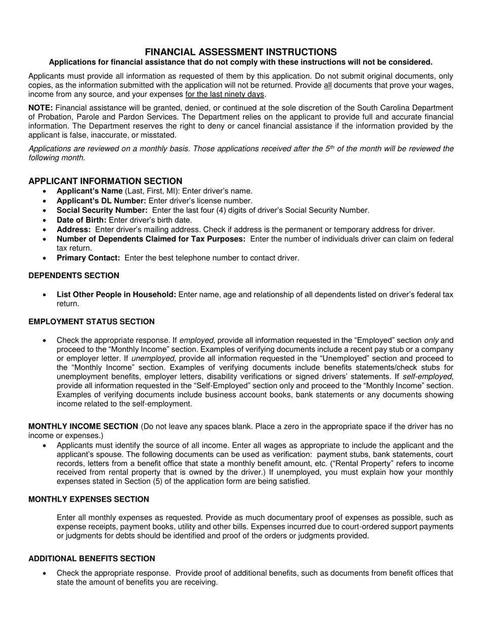 Form 1307 - Fill Out, Sign Online and Download Fillable PDF, South ...