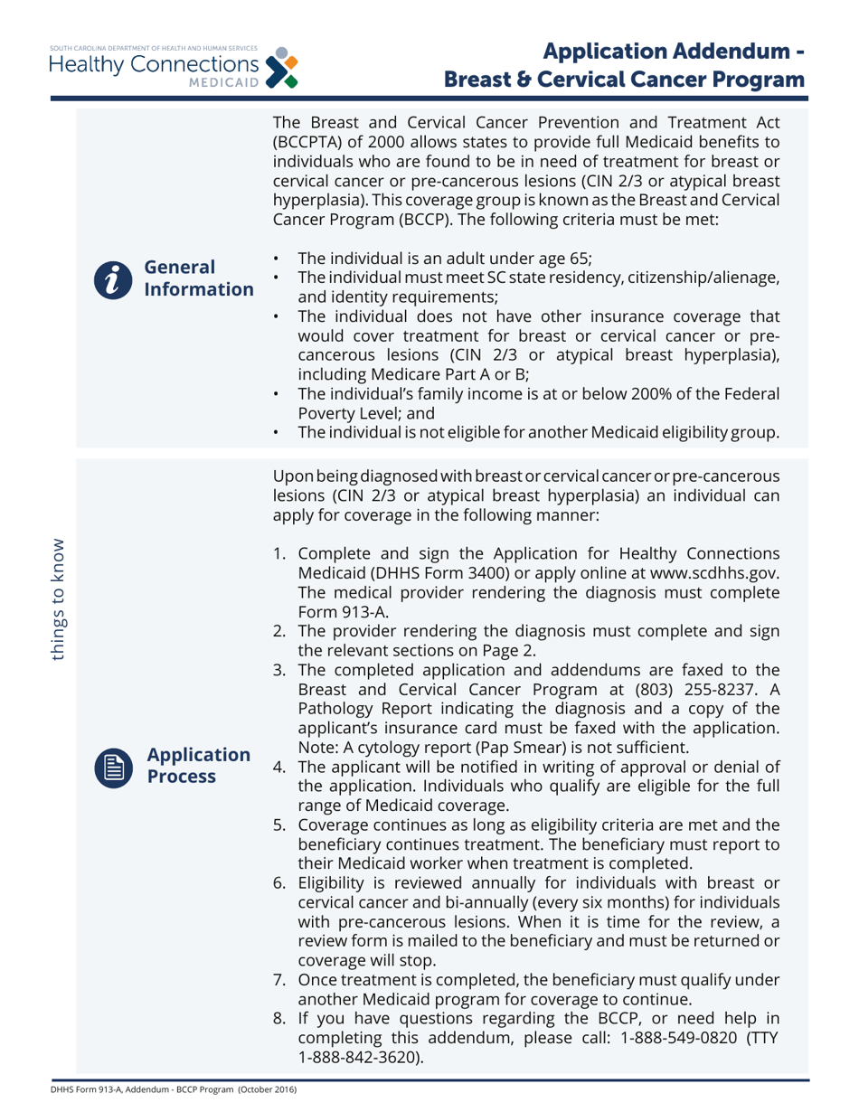 DHHS Form 913-A - Fill Out, Sign Online and Download Fillable PDF ...
